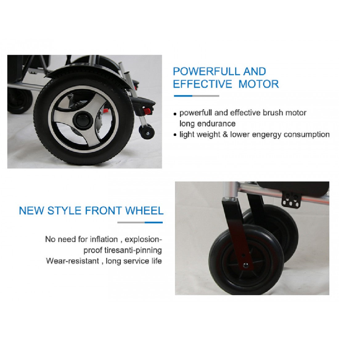 Ultra Lightweight Standard Power Wheelchair with Lithium Battery - Cure ...